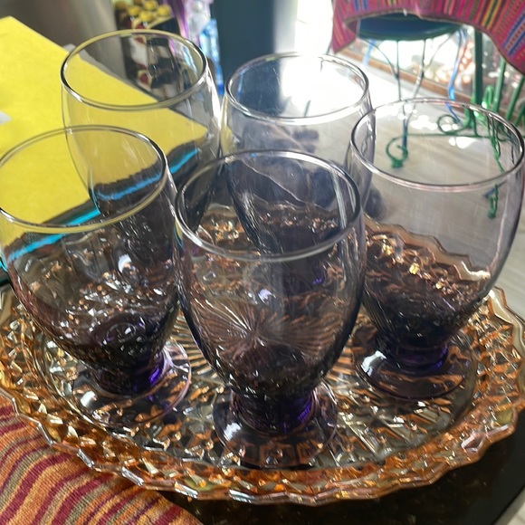 Cristar | Kitchen | Lexington Footed Water Glasses There Are 5 | Poshmark
